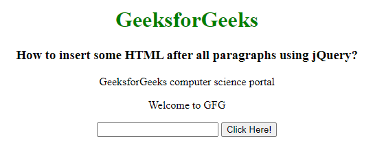 如何使用 jQuery 在所有段落之后插入一些 HTML？ | 码农参考