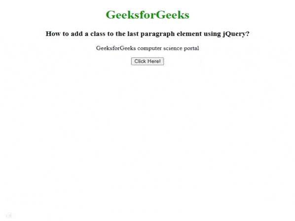 如何使用 jQuery 将类添加到最后一个段落元素？ | 码农参考