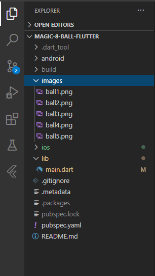 Flutter – Magic 8 Ball 应用程序 | 码农参考