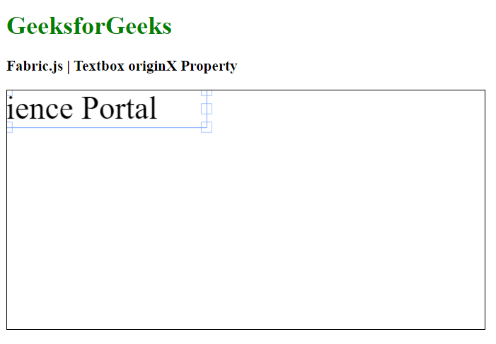 Fabric.js 文本框 originX 属性 | 码农参考