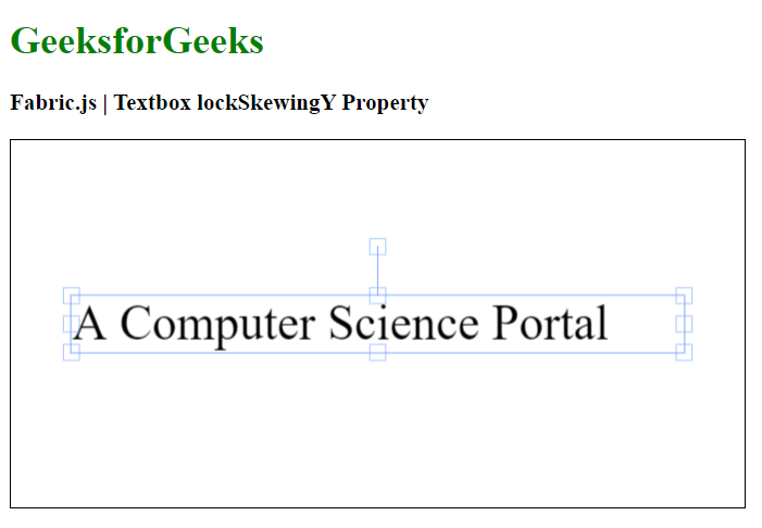 Fabric.js 文本框 lockSkewingY 属性 | 码农参考