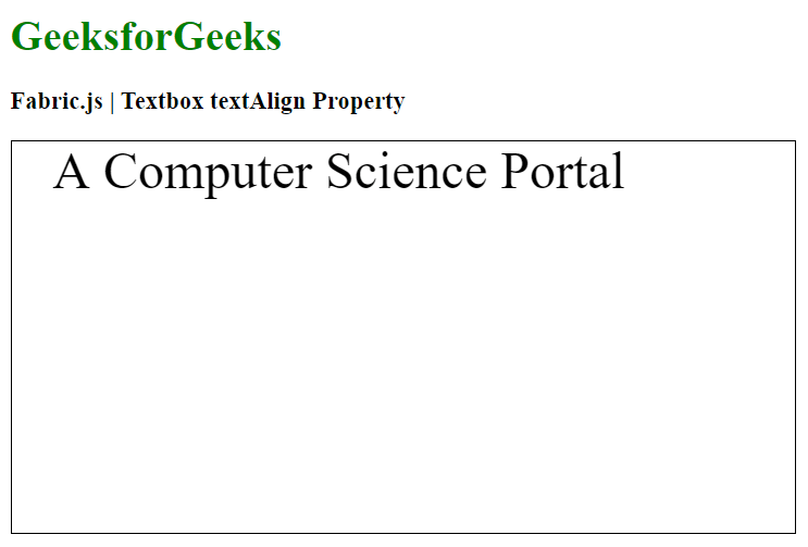 Fabric.js 文本框 textAlign 属性 | 码农参考