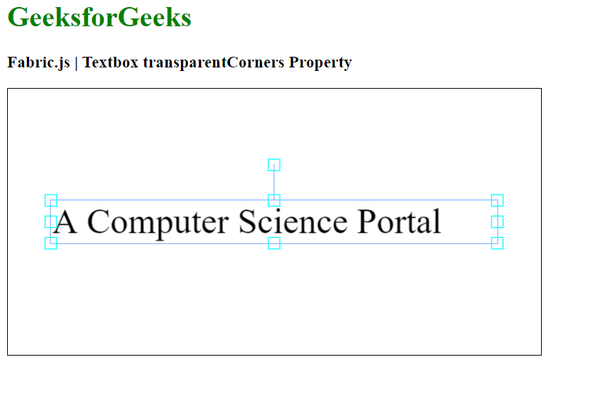 Fabric.js 文本框 transparentCorners 属性 | 码农参考