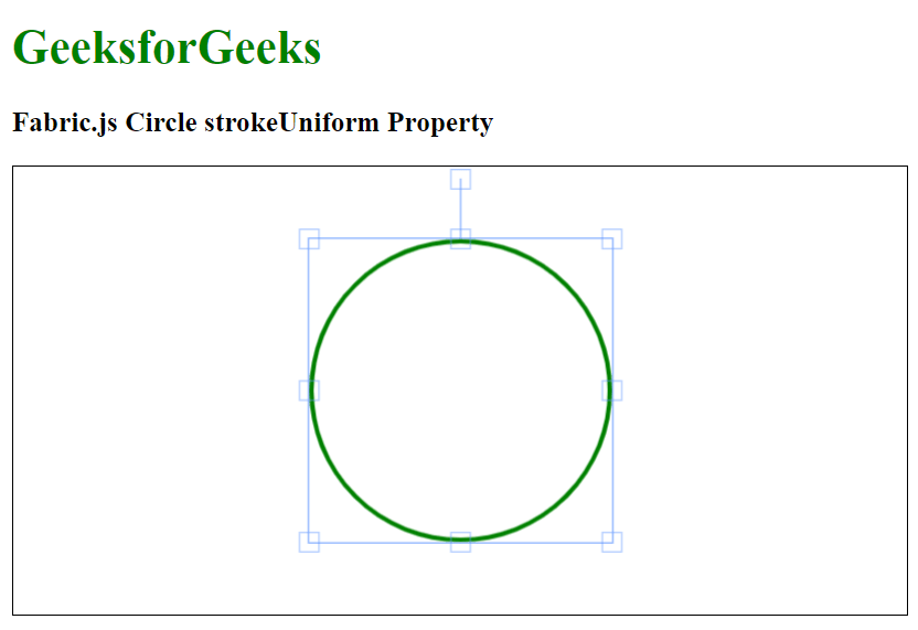 Fabric.js Circle strokeUniform 属性 | 码农参考