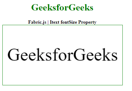 Fabric.js Itext fontSize 属性 | 码农参考