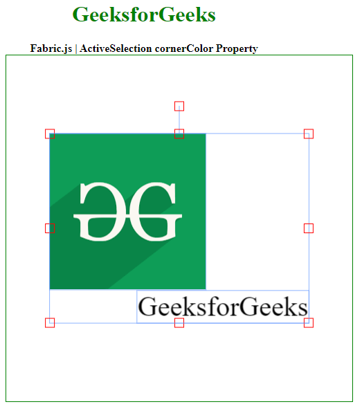Fabric.js ActiveSelectioncornerColor 属性 | 码农参考