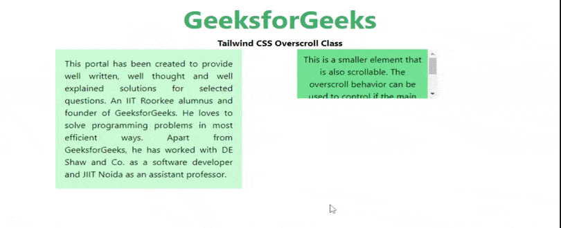 Tailwind CSS 过度滚动行为 | 码农参考
