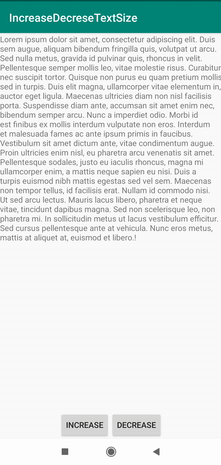 如何以编程方式增加或减少 Android 中的 TextView 字体大小？ | 码农参考