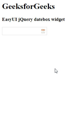 EasyUI jQuery 日期框小部件 | 码农参考