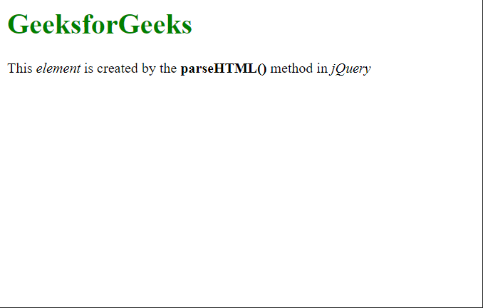 如何从 JavaScript 中的字符串创建元素？ | 码农参考
