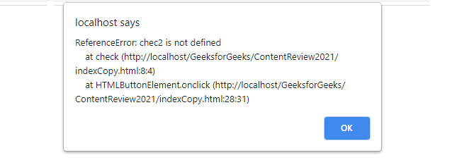 JavaScript Error.prototype.stack 属性 | 码农参考
