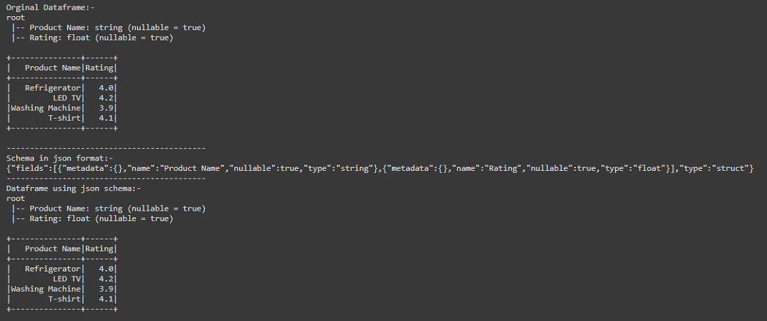 使用 StructField 和 StructType 定义 DataFrame Schema | 码农参考
