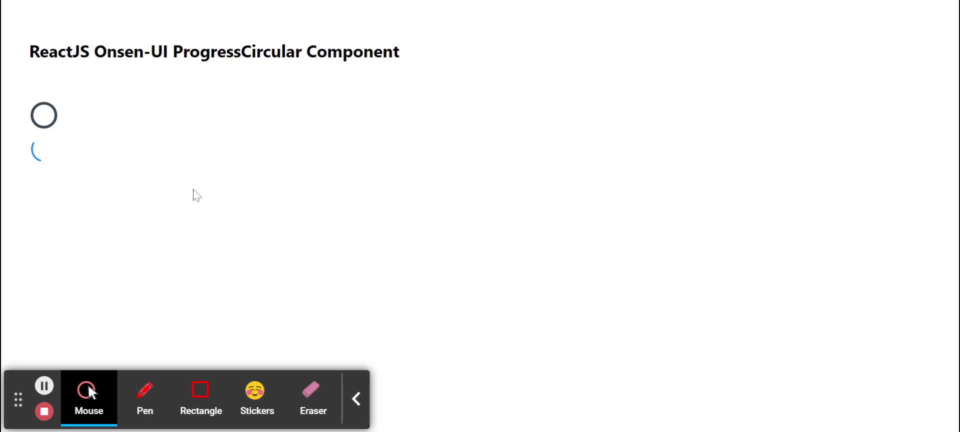 ReactJS Onsen UI ProgressCircular 组件 | 码农参考
