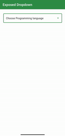 Android中的公开下拉菜单 | 码农参考