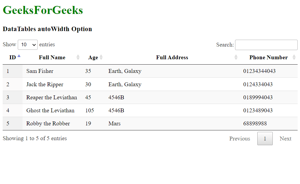 数据表 autoWidth 选项 | 码农参考