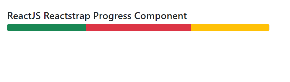 ReactJS Reactstrap 进度组件 | 码农参考