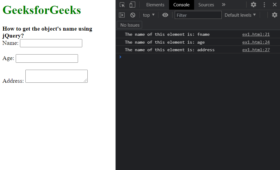 如何使用 jQuery 获取对象的名称？ | 码农参考