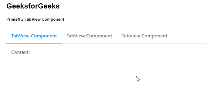 Angular PrimeNG TabView 组件 | 码农参考