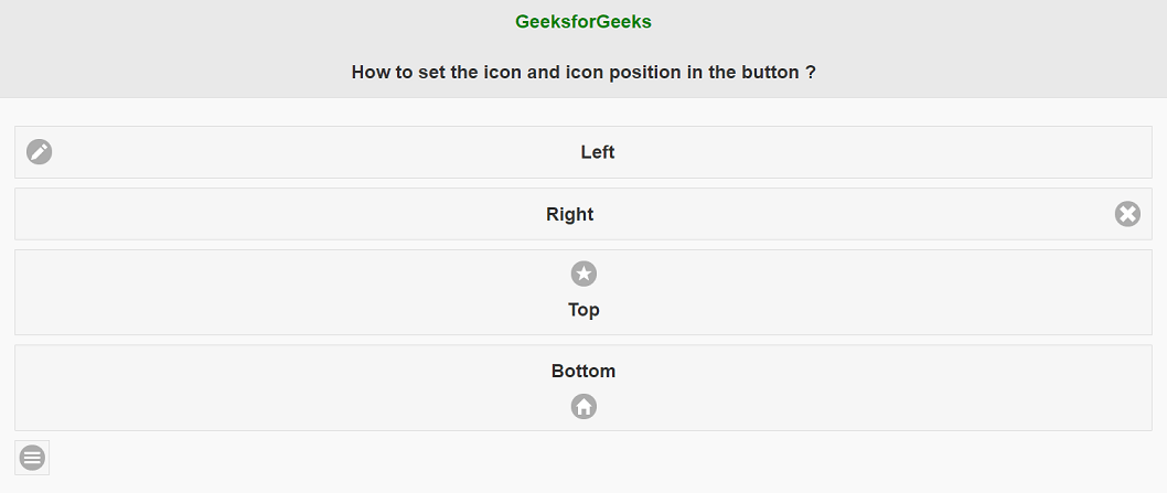如何使用 jQuery Mobile 设置图标及其在按钮中的位置？ | 码农参考