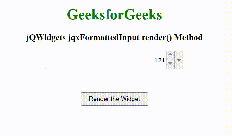jQWidgets jqxFormattedInput render() 方法 | 码农参考