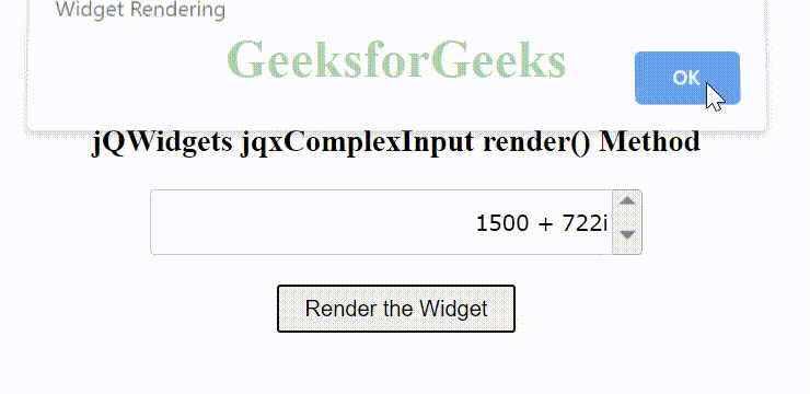 jQWidgets jqxComplexInput render() 方法 | 码农参考