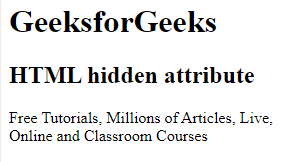HTML隐藏属性 | 码农参考