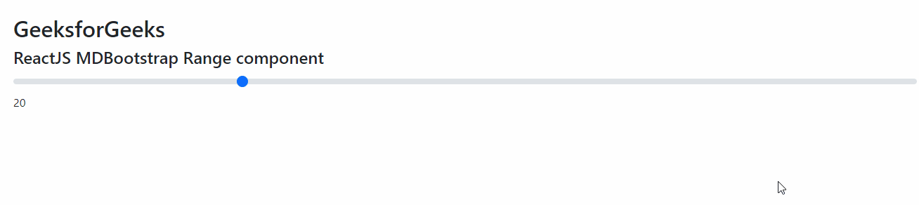 ReactJS MDBootstrap 范围组件 | 码农参考
