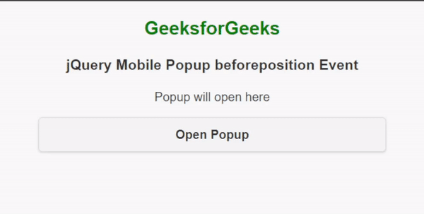 jQuery Mobile Popup beforeposition 事件 | 码农参考