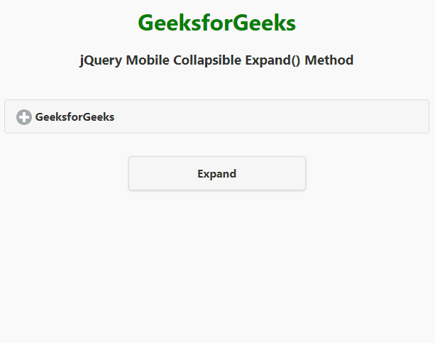 jQuery Mobile 可折叠 expand() 方法 | 码农参考