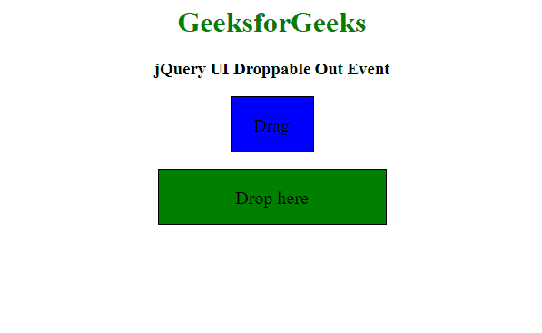 jQuery UI Droppable out 事件 | 码农参考