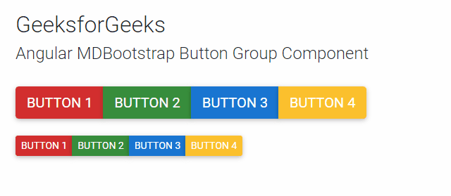 Angular MDBootstrap 按钮组组件 | 码农参考