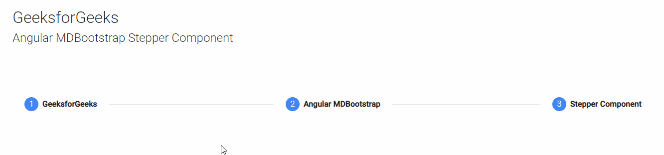 Angular MDBootstrap 步进器组件 | 码农参考