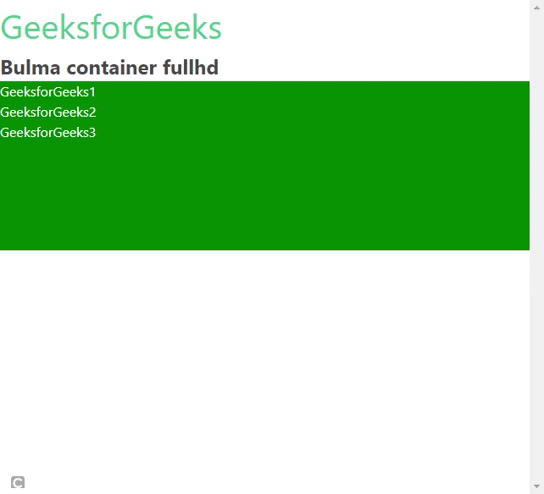 仅限 Bulma Container 宽屏或全高清 | 码农参考
