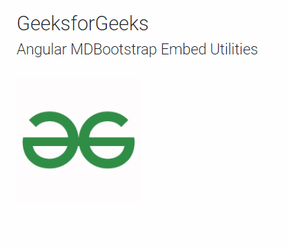 Angular MDBootstrap 嵌入实用程序 | 码农参考