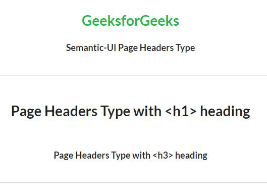 Semantic-UI 页面标题类型 | 码农参考