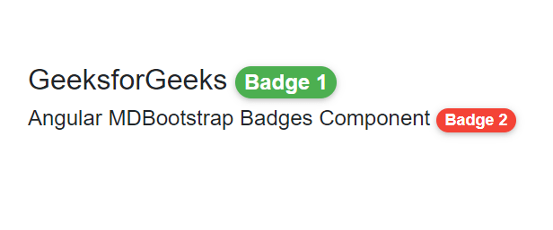 Angular MDBootstrap 徽章组件 | 码农参考