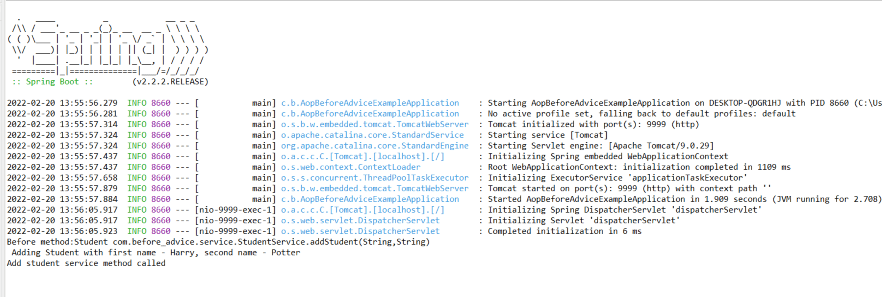 Spring Boot – AOP Before Advice | 码农参考