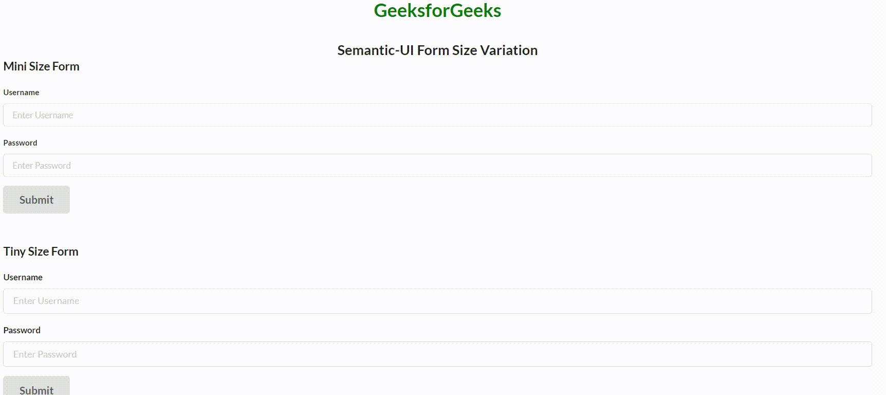 Semantic-UI 表单大小变化 | 码农参考