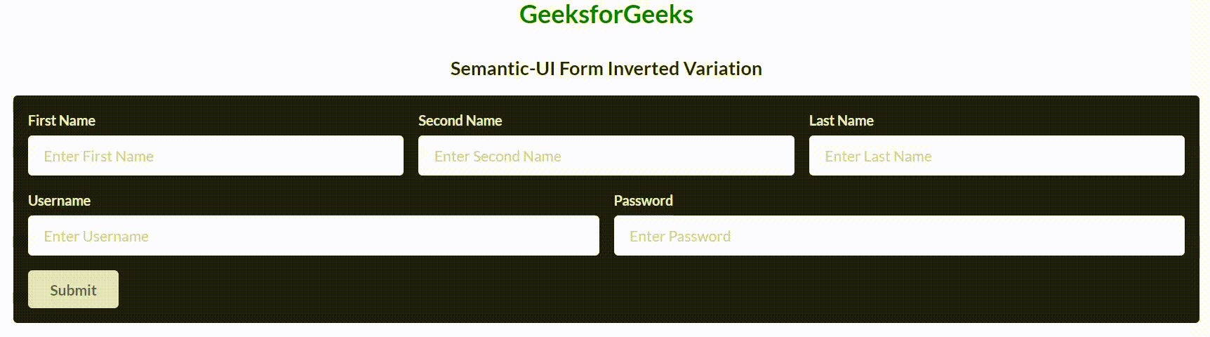Semantic-UI 表单倒置变化 | 码农参考
