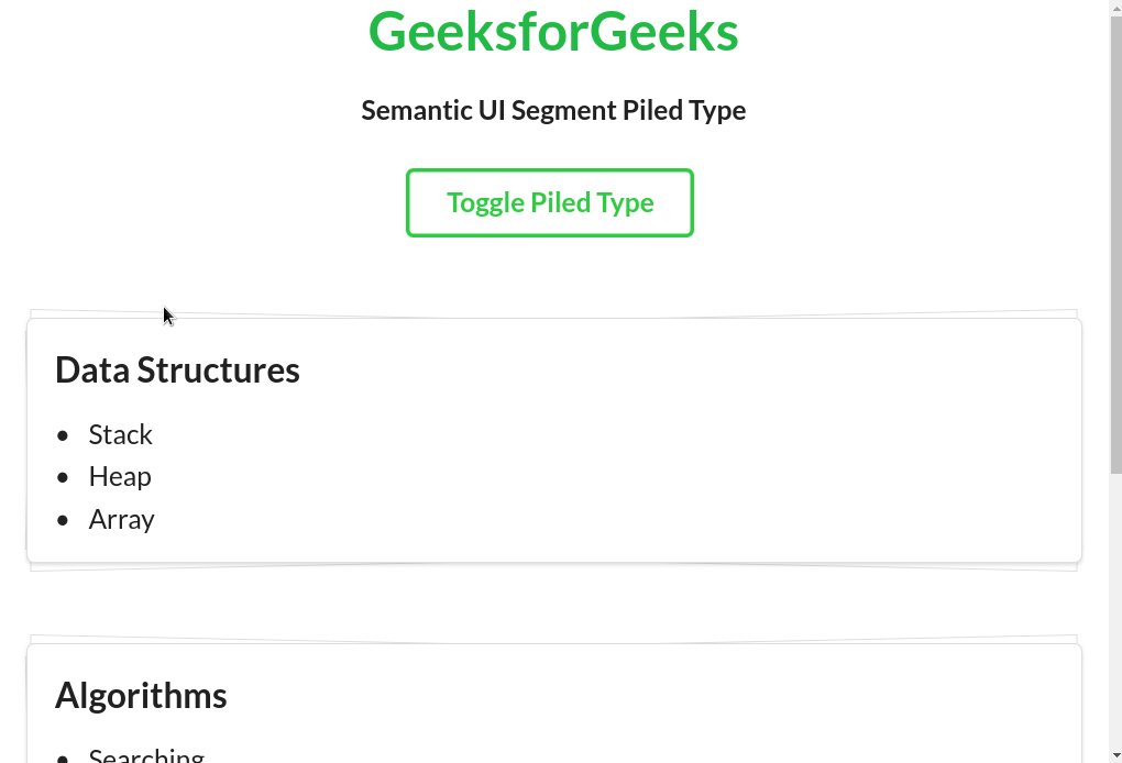 Semantic-UI 段堆积类型 | 码农参考