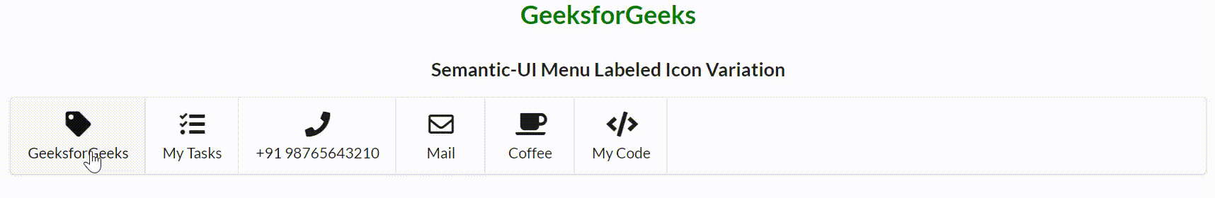 语义 UI 菜单标记图标变体 | 码农参考
