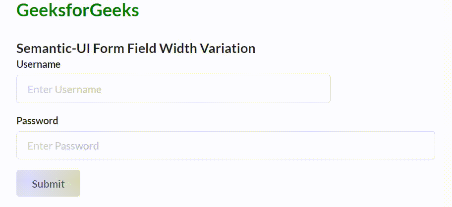 Semantic-UI 表单字段宽度变化 | 码农参考