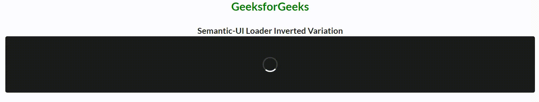 Semantic-UI Loader 反转变化 | 码农参考