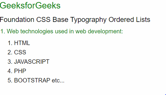 基础 CSS 基础版式有序列表 | 码农参考