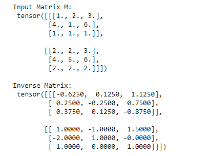 如何在 PyTorch 中计算方阵的逆 | 码农参考
