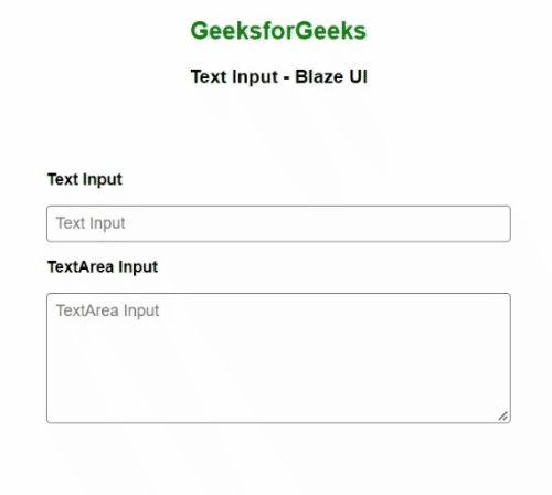 Blaze UI 文本输入 | 码农参考