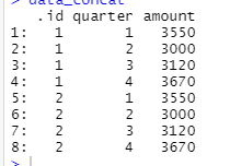 在 R 中使用 rbindlist() 函数连接两个 data.tables 的列表 | 码农参考