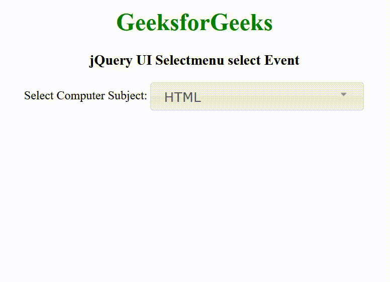 jQuery UI Selectmenu 选择事件 | 码农参考