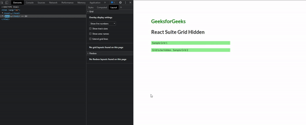 React Suite 网格隐藏 | 码农参考