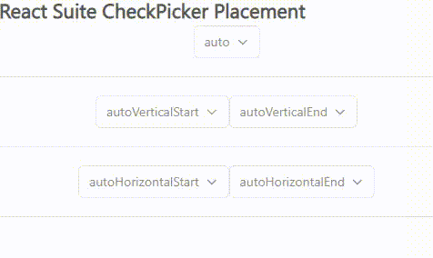 React Suite CheckPicker 放置 | 码农参考